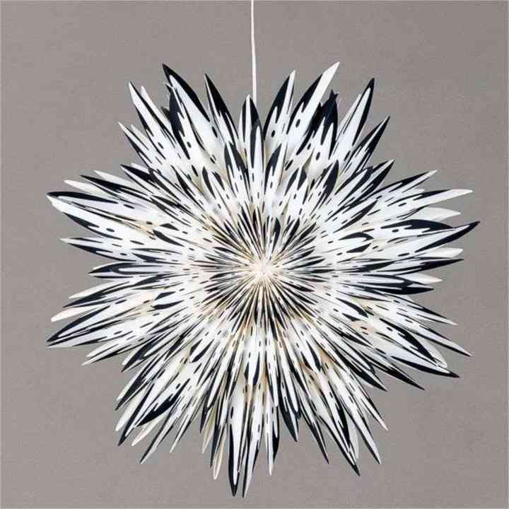 Sunbeauty Wholesale Bright Hand-pleated Paper Snowflake Fan Light ...