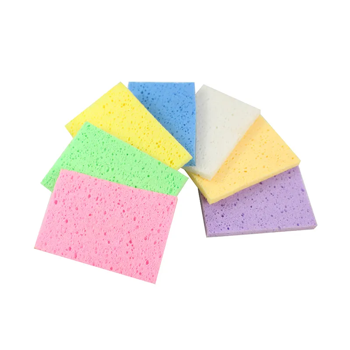 Update Kitchen Natural Wood Pulp Compressed Colored Cellulose Sponge ...