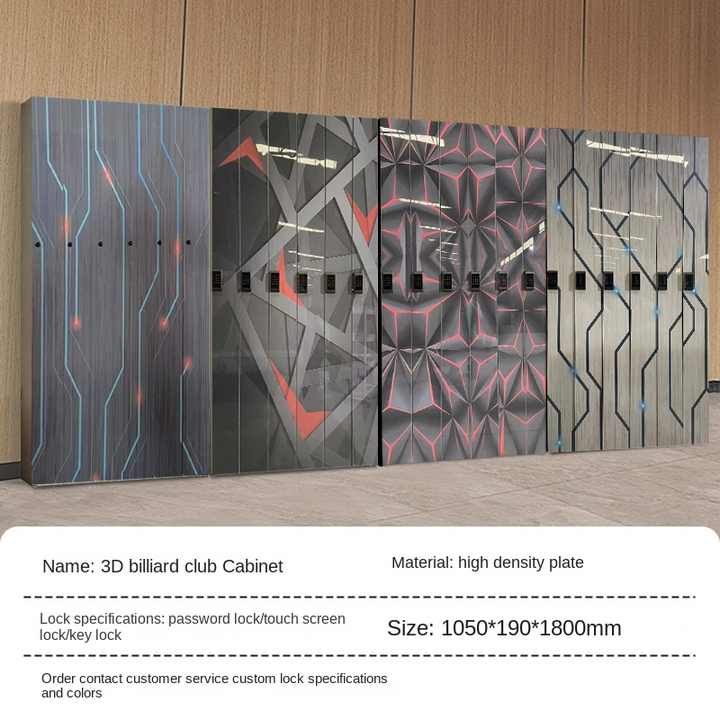 Customized Premium Six-Doors Smart Cabinet for Snooker