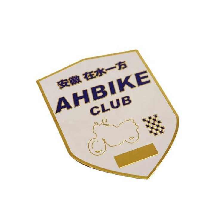Custom Car Club Metal Emblem - Screen Printed Aluminum Alloy High Gloss ...