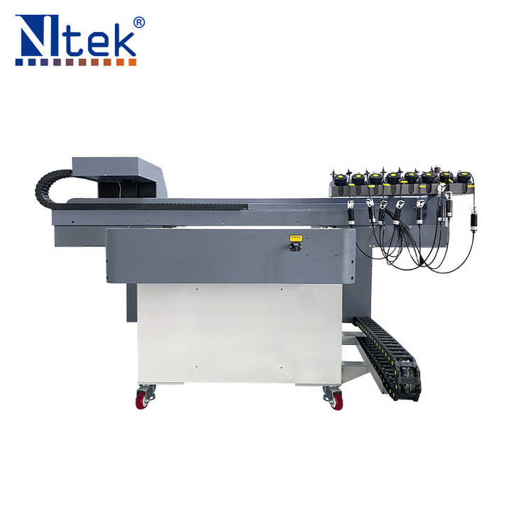 Ntek Gold Color Printing Machine Foil Varnish UV Flatbed Printer with ...
