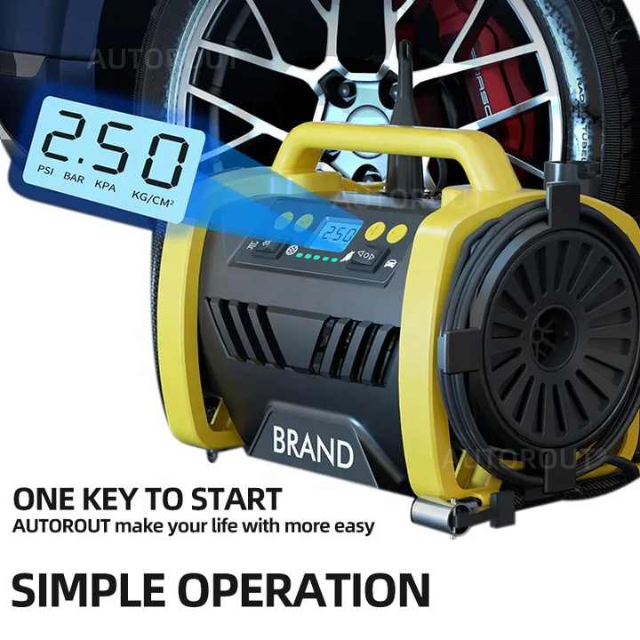 Wireless 12v Mini Car Tyre Electric Portable Air Pump Air Compressor ...