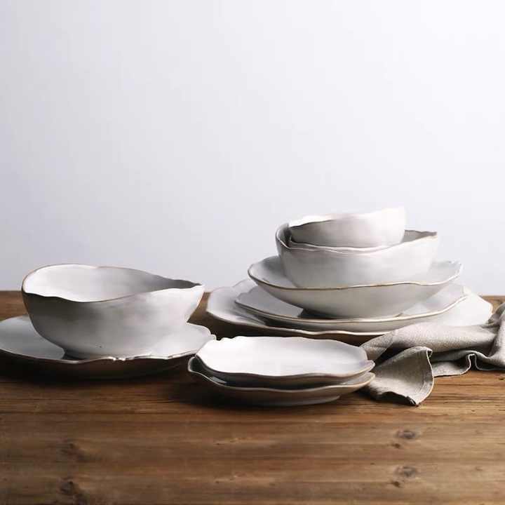 Wholesale Irregular Shape Ceramic Stoneware Plates