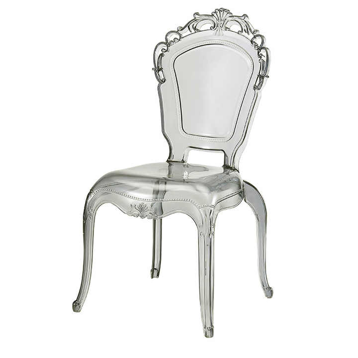 Transparent Acrylic Dining Chair with Plastic Backrest Pantone Pandong ...