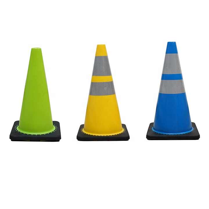 Highways Signal 28 Inch Blue Traffic Safety Cones Reflective Traffic ...