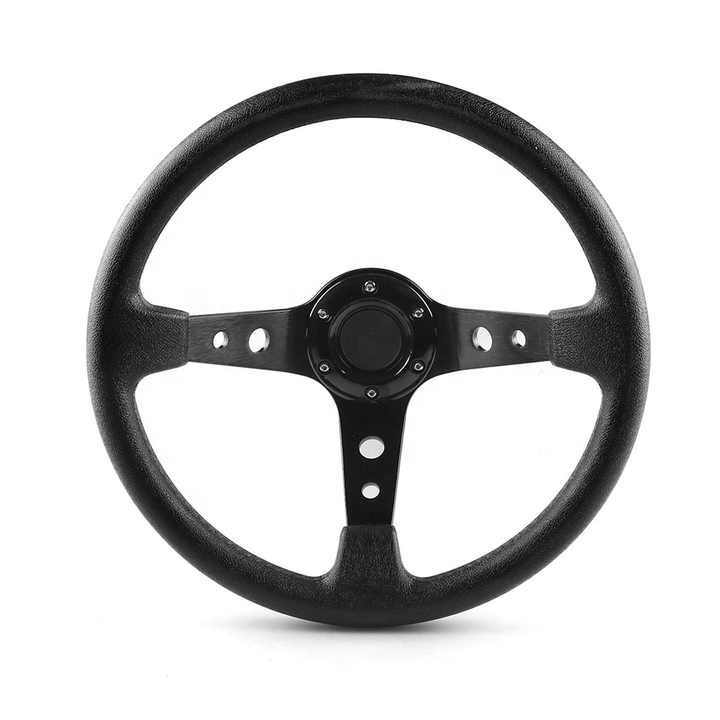Universal Aluminum 14 Inch PU Leather Car Racing Wheel