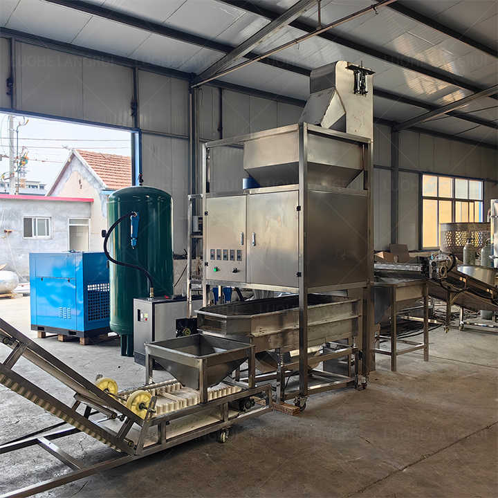 Breaking Line Shucking Machine Ground Machine Nut Baking Crushing and ...