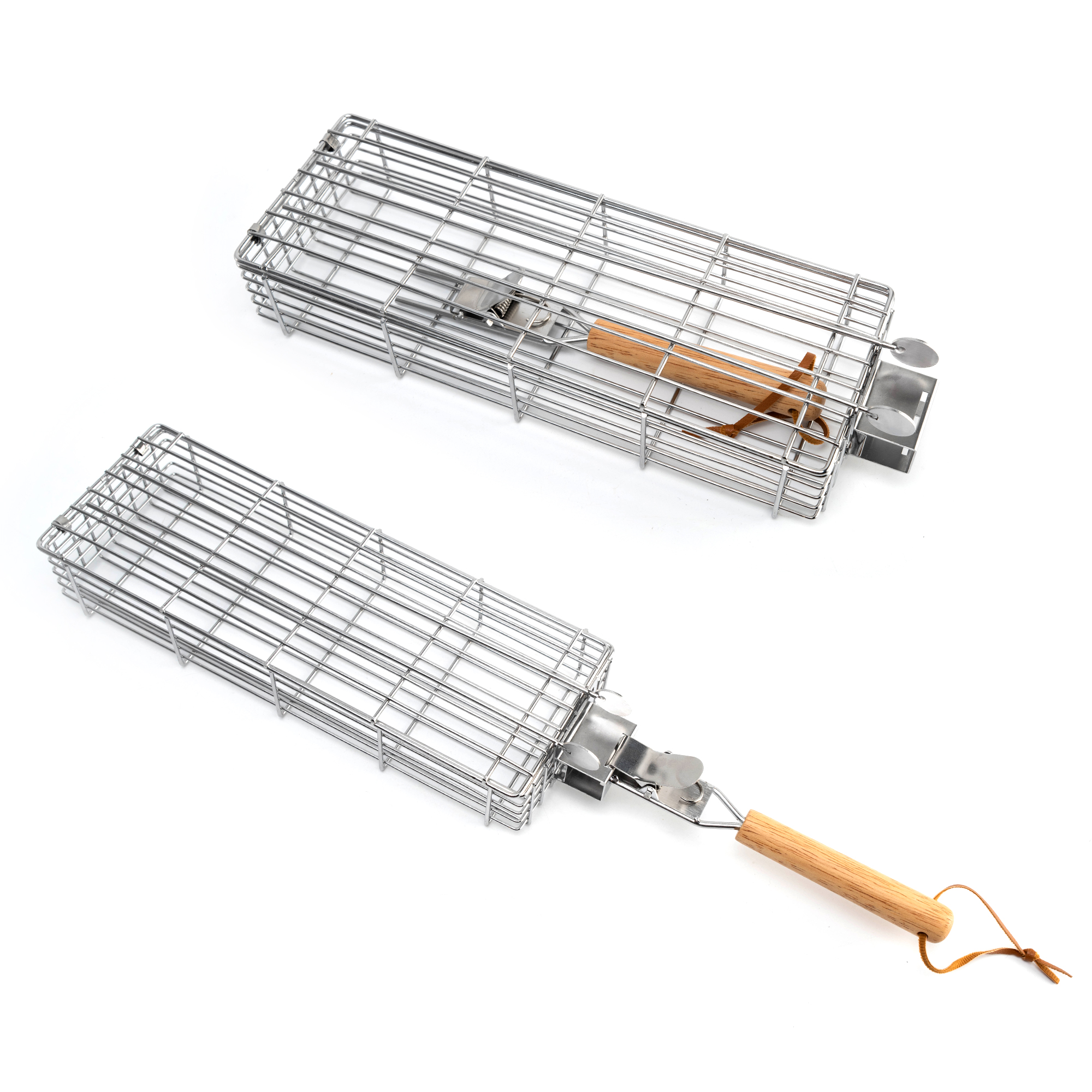 Non-stick Grill Basket BBQ Wire Mesh Grill Net for Fish & Veg