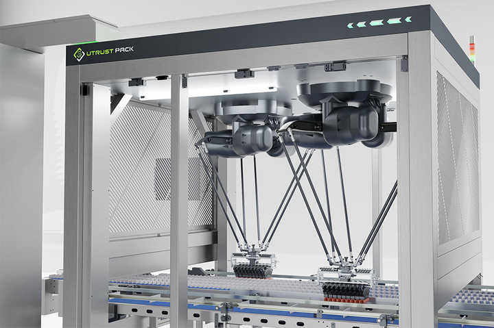 Artificial Intelligence Robots for Packing Sausage Lamb Rolls