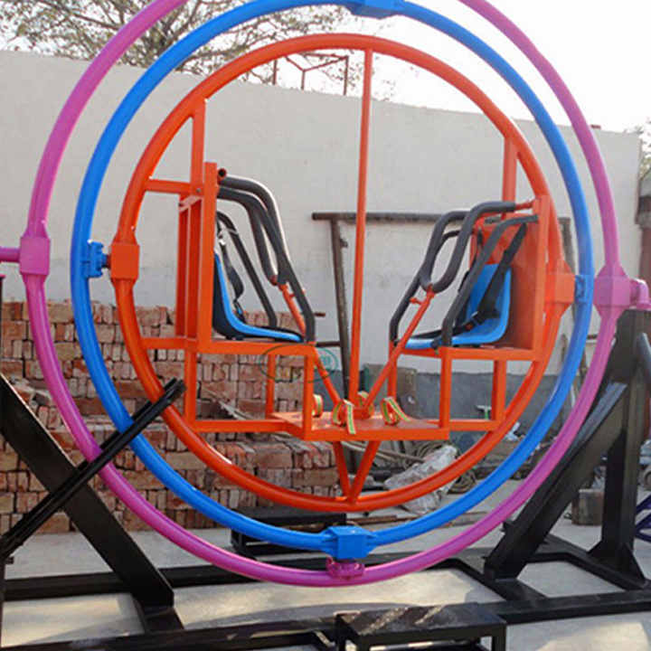 Portable Carnival Rides 6 Seats Human Gyroscope Customized Kids Games ...