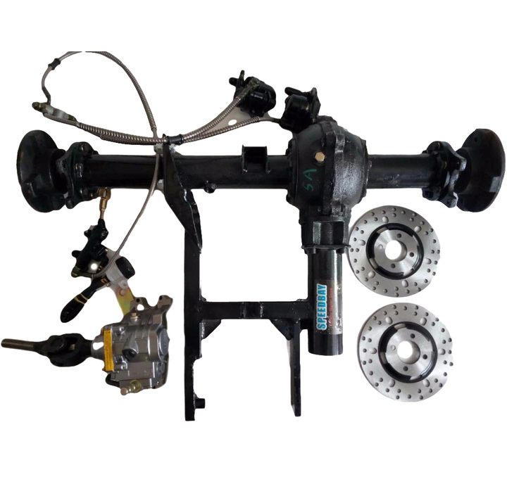 DIY Four Wheel GO KART KARTING Quad Transmission 55CM Rear Axle ATV UTV ...