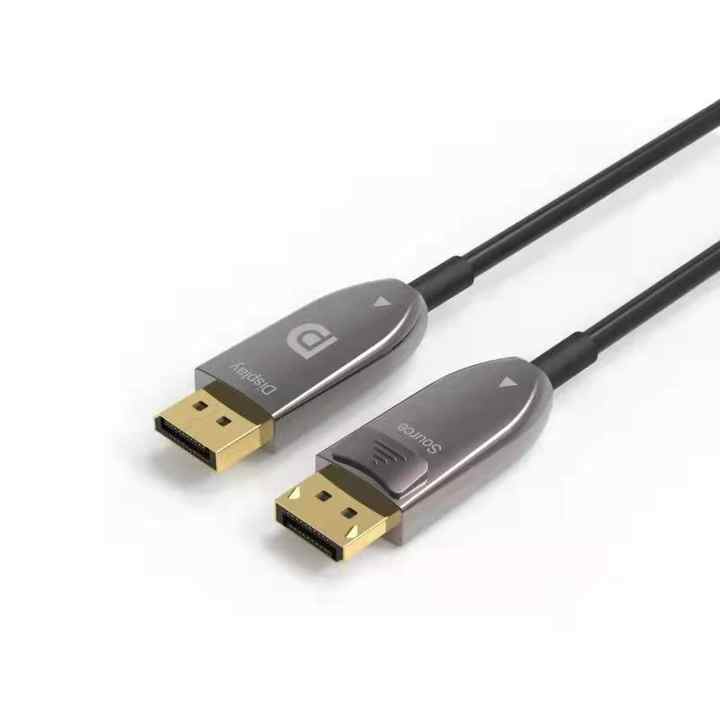 High Performance Active Fiber Optic Cable DP To DP Audio Videos ...
