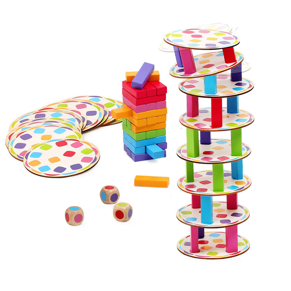 Educational Stacking Tower Toy for Children Enhancing Hand-Eye ...
