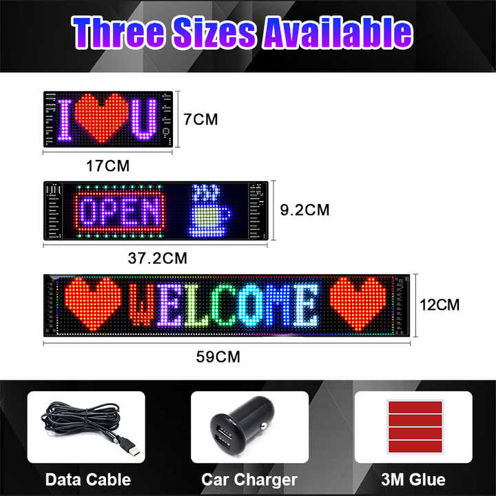 Flexible LED Pixel Panel - Full Color Scrolling Signage Display ...