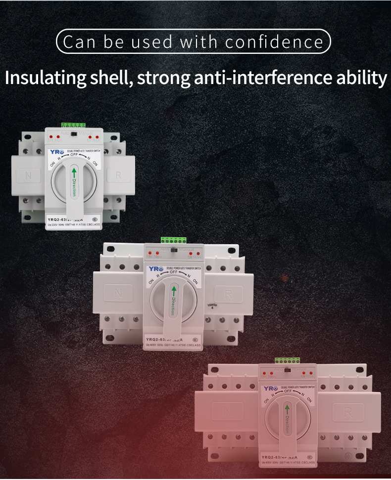 63A Automatic Generator 2P 3P 4P Transfer Switch Controller Ats Dual ...