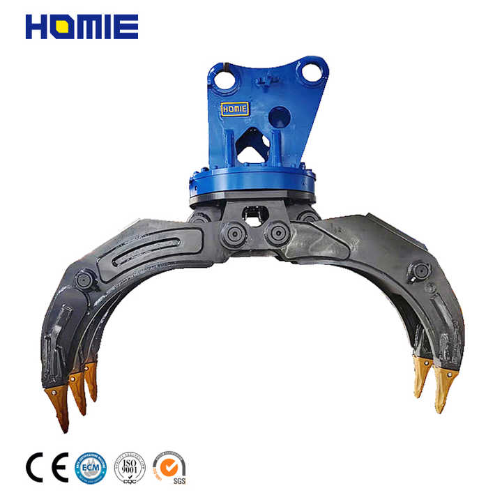 12-15ton excavator rotating double cylinder hydraulic wood rotator ...