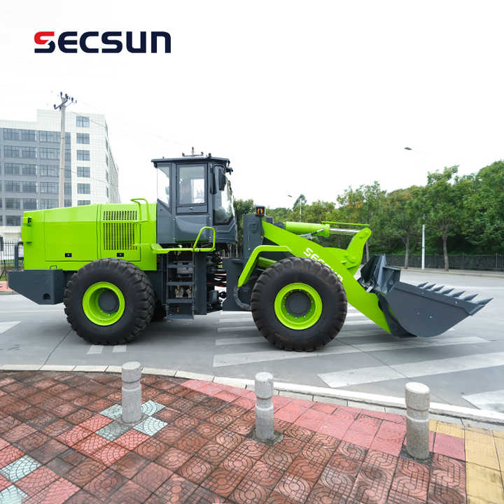 SECSUN Front End Loader 4wd Wheeled Loader 3tons 5 Tons Electric Wheel ...