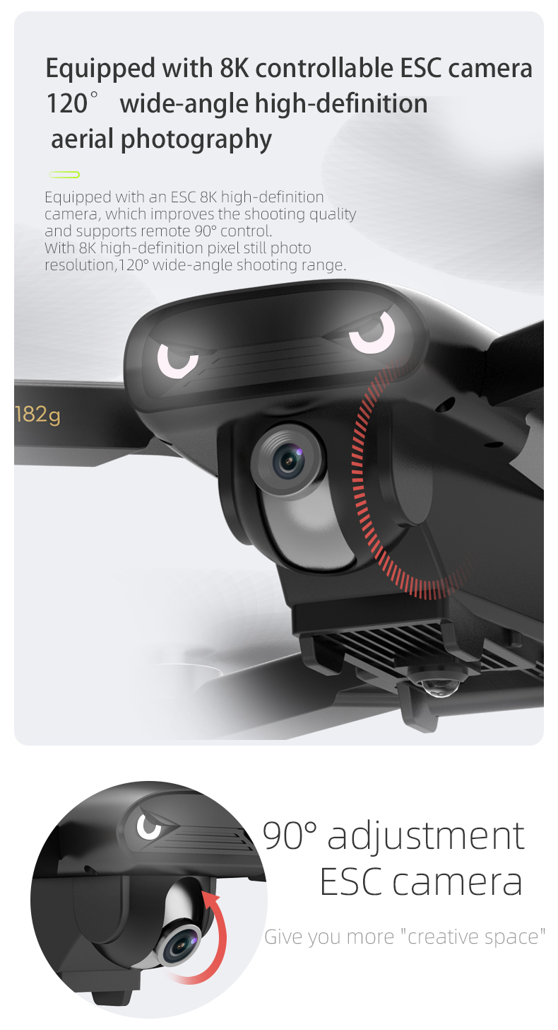 LM12 Drone - 8K HD Dual Camera Fpv Wifi 5g GPS Brushless Helicopter Pr ...