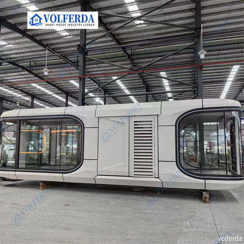 VOLFERDA E7 Space Capsule House Prefab Houses Set kitchen Cabinet ...