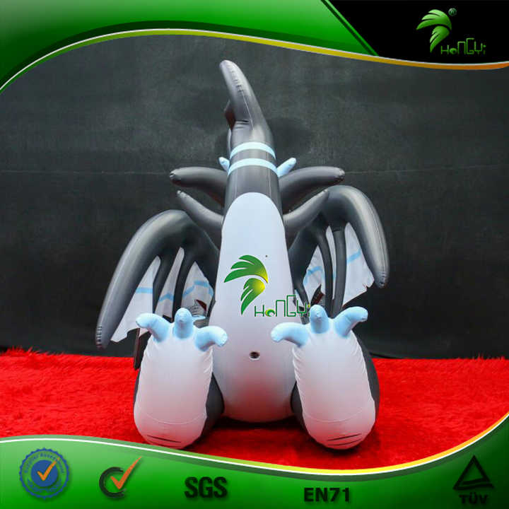 Squeaky Inflatable Laying Dragon Ride on Inflatable Animal Toy Custom ...