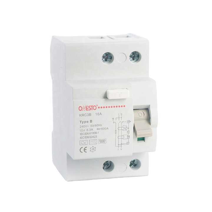Type B RCD for EV Charger 30mA 100mA 300mA RCCB Circuit Breaker 16A 25A ...