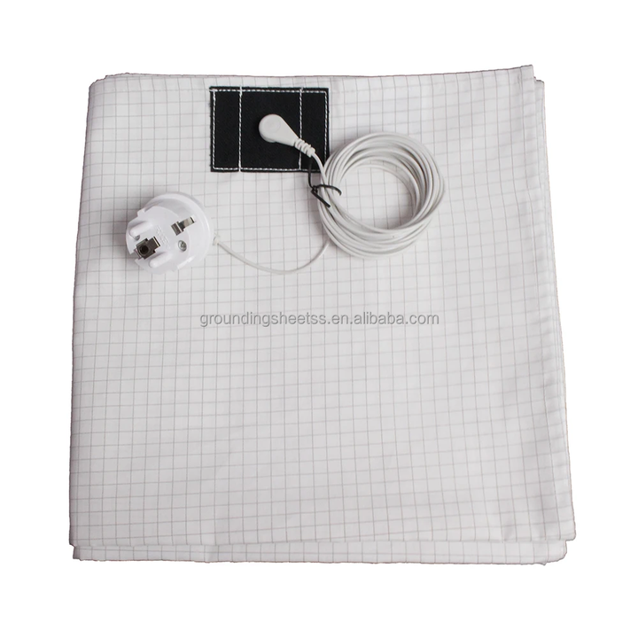 10% Silver Grounding Flat Cotton Bed Sheets Healthy Energy Safe Fitted ...