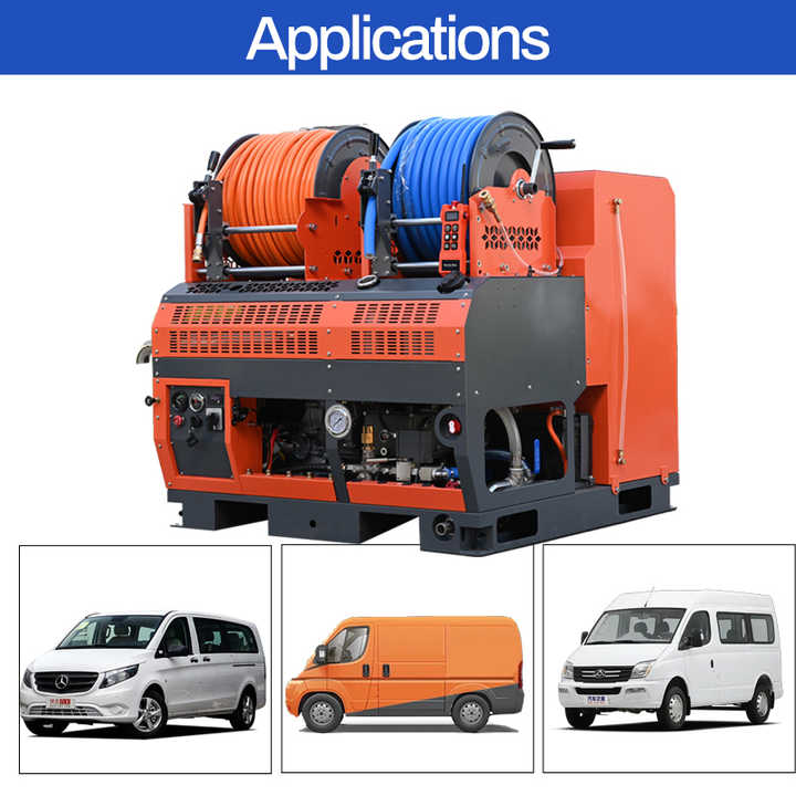 AMJET 3000psi65lpm High-pressure Water Cleaning Equipment Industrial Pipe Cleaning Equipment for ...