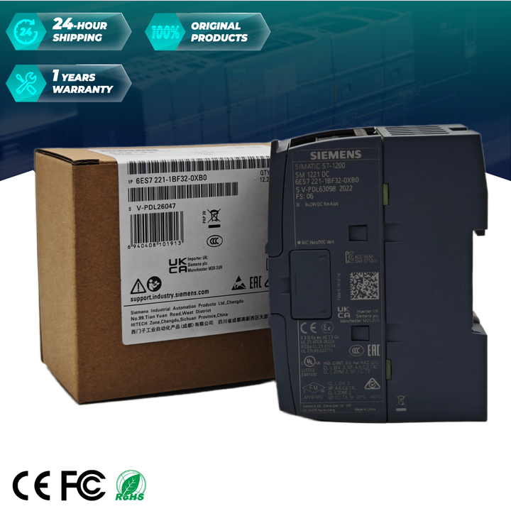 Siemens New Original SIMATIC S7-1200 Digital Input SM 1221 DC 6ES7 221 ...