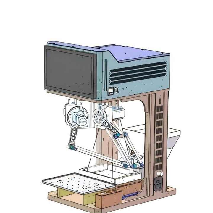 Industrial Spider Hand Robot - Efficient Sorting Workstation