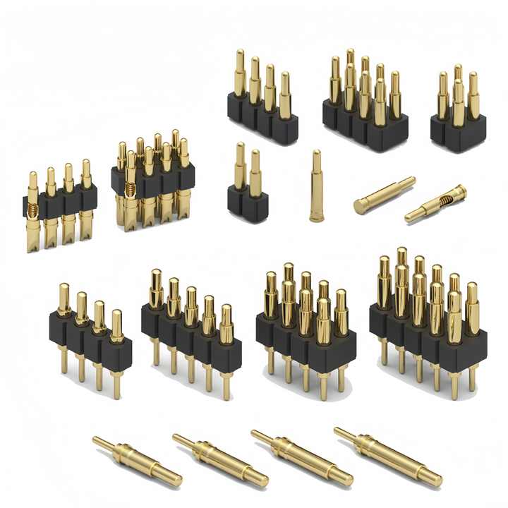 OEM High Current Brass Pogo Pin Connector Custom for Charging Contacts ...