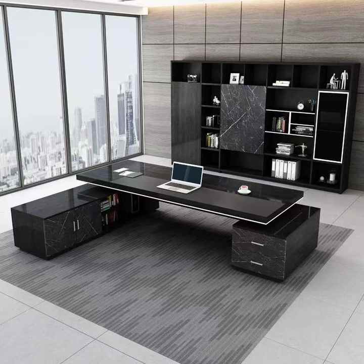 Modern Luxury Boss Desk - Ergonomic & Durable Office Furniture