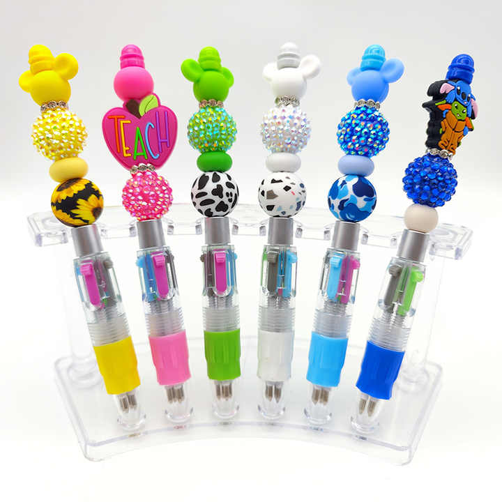 Diy Creative Cartoon Four Colors for Beaded Pens Visible Transparent ...