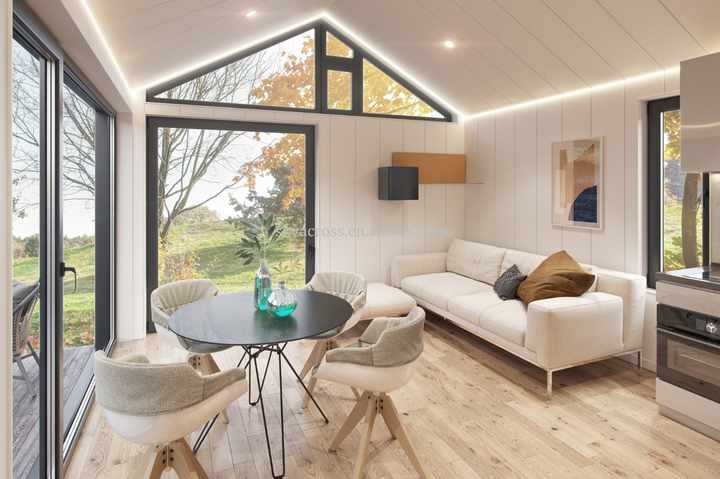 Prefab Casa a Frame Cabin Prefab Camping Cabin Kit Set Home New Style ...