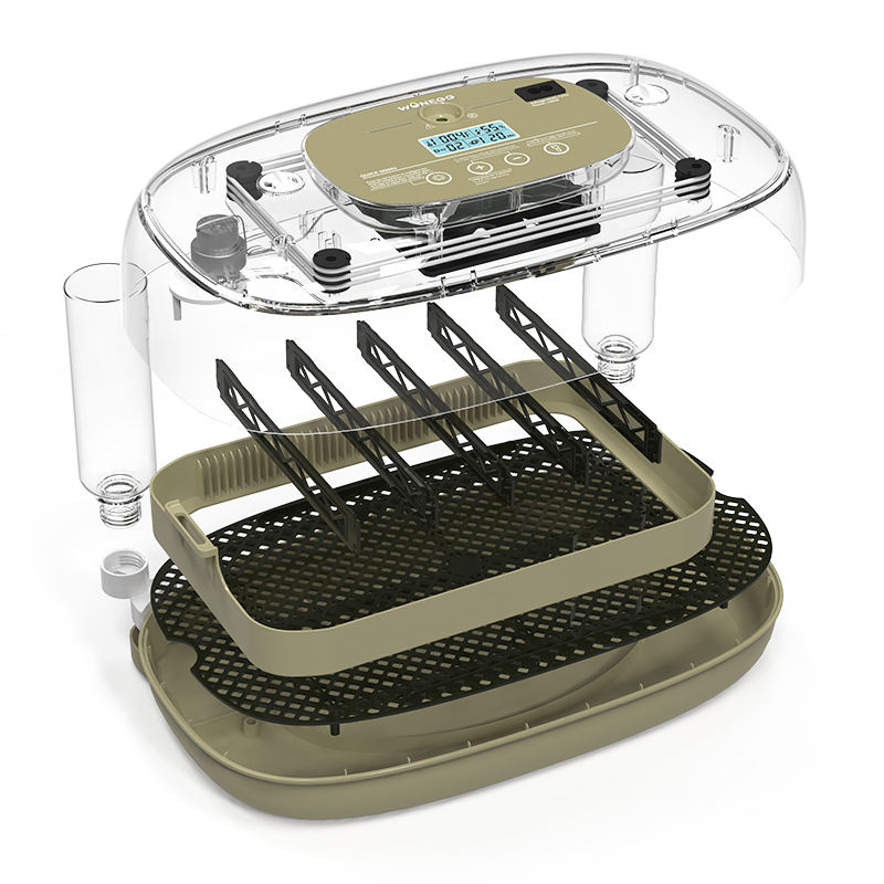 WONEGG 24 Automatic Egg Turner 360° Viewing Chicken Duck and Quail Eggs ...