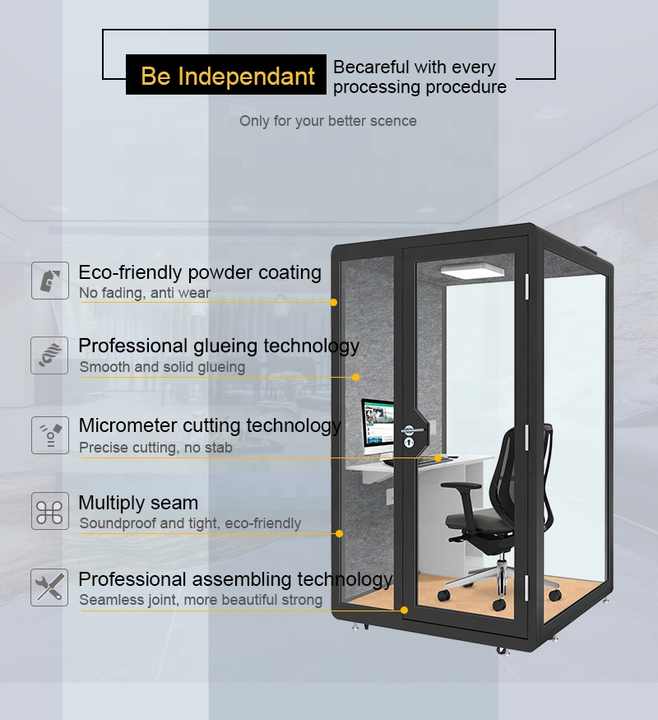 Soundproof Recording Booth - Ideal for Live Broadcasting