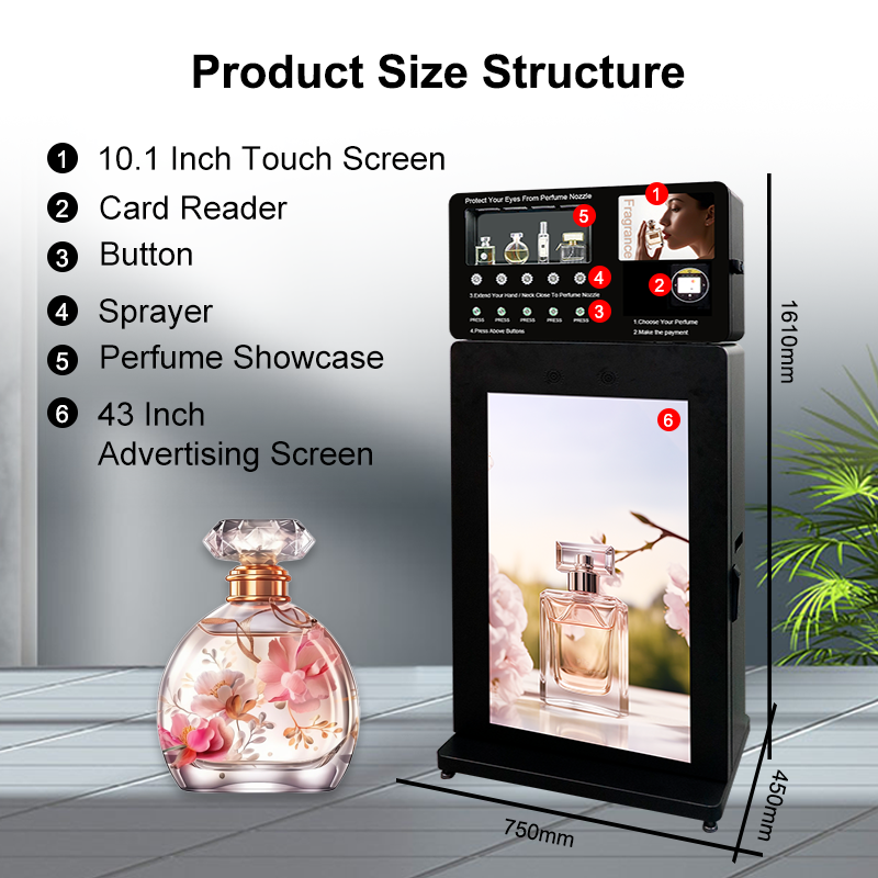 Luxury Smart Perfume Vending Machine with Touch Screen - Automatic ...