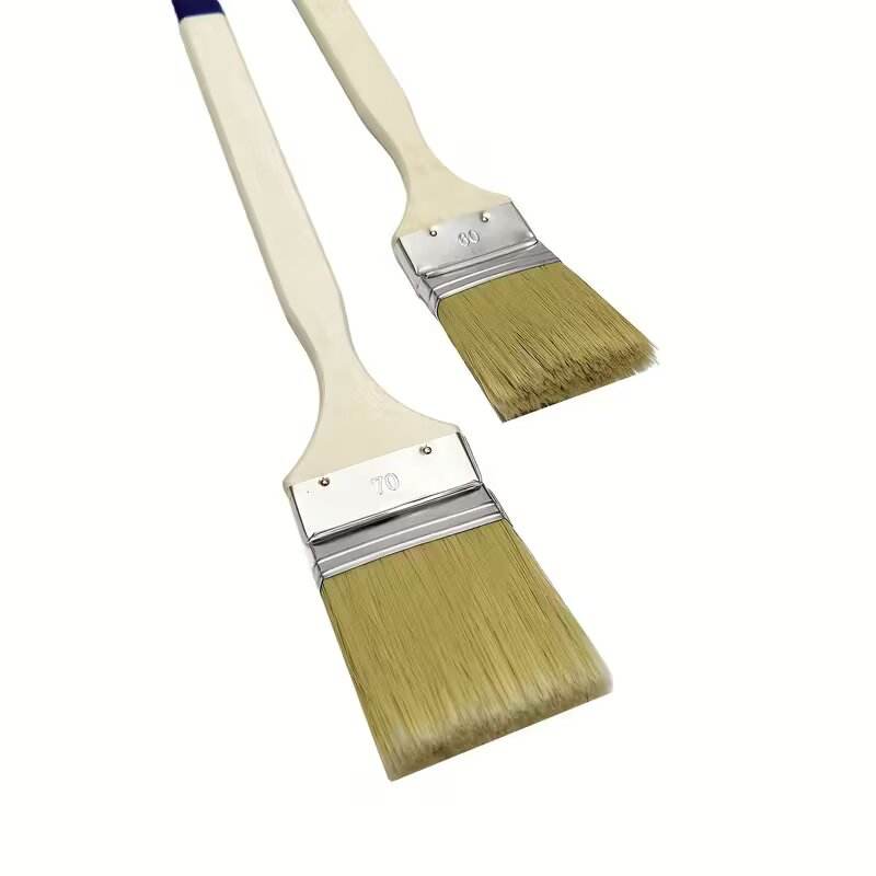 70mm Long Flat Soft Touch Wall Paint Brushes Industrial & DIY Grade for ...