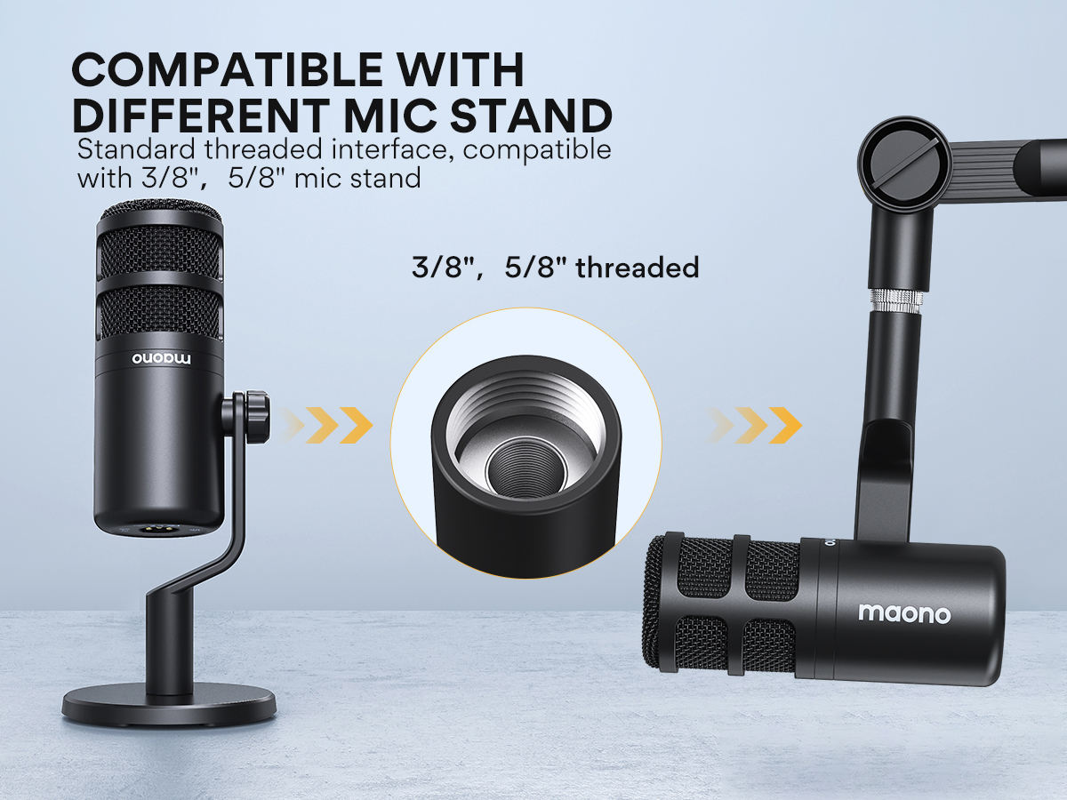 Maono PD100 Smartphone All-in-One Podcast Dynamic Studio Recording ...