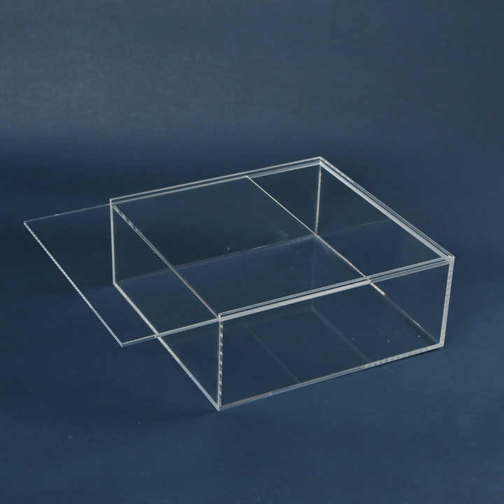 Acrylic Box with Sliding Lid Custom Transparent clear Perspex Lucite ...