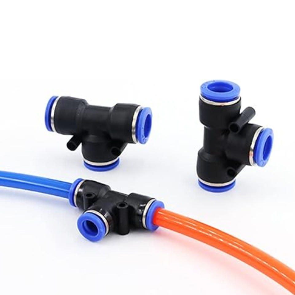 Slip Lock Tee 3Way Plastic Pipe Water Hose Tube OD Quick Release ...