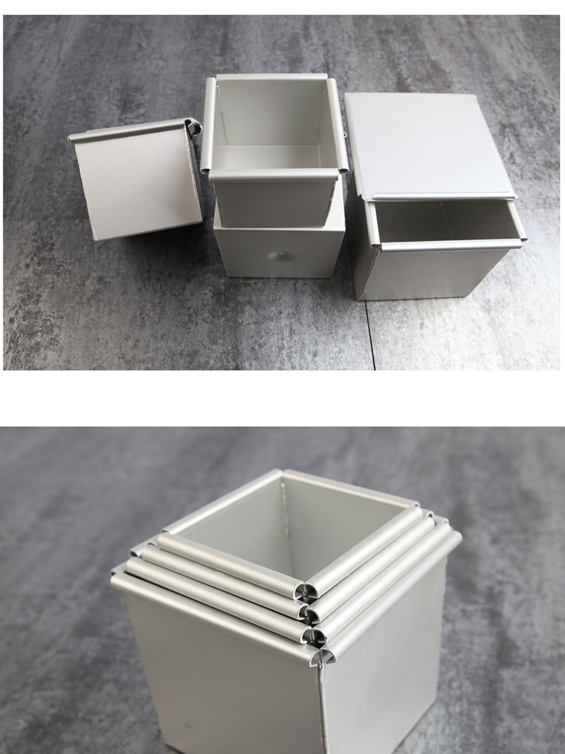 Custom Size Aluminum Perforated Square Mini Cube Loaf Bread Mold Pan ...