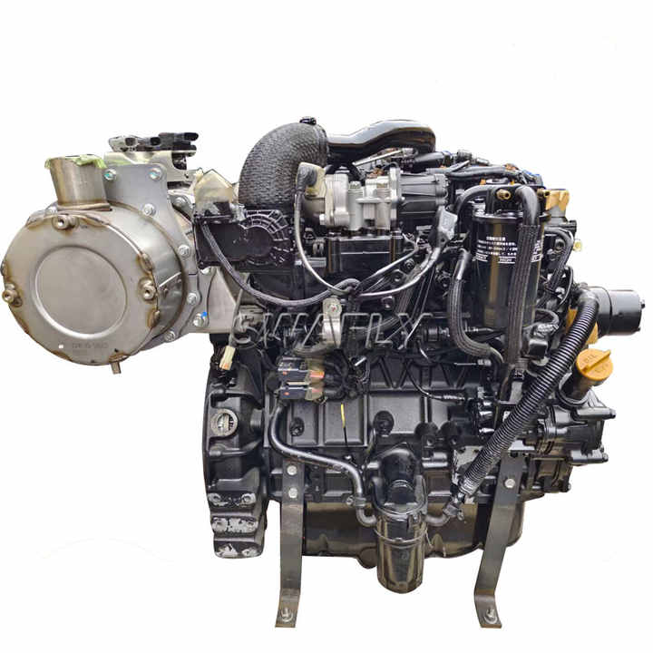 4 Cylinder 4TNV98 4TNV98CT-VSY Engine Assembly 53.7KW 2100RPM For ...