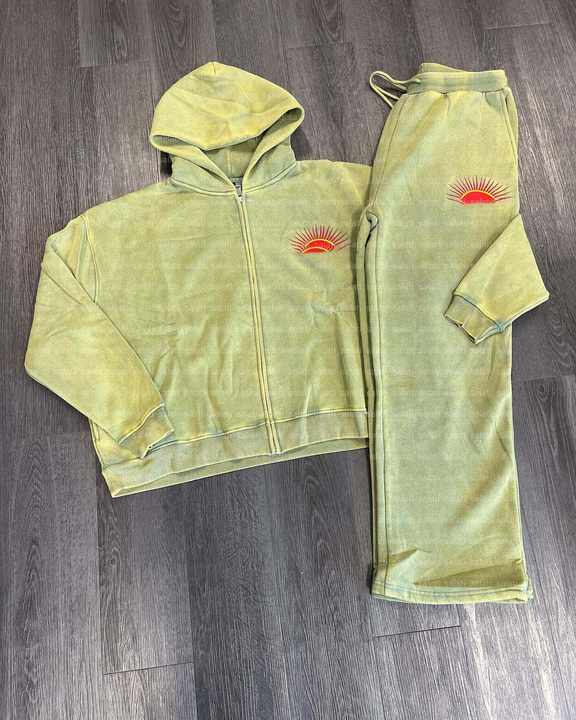 Salati Jogging Suit Heavyweight Distressed Embroidery Acid Wash ...