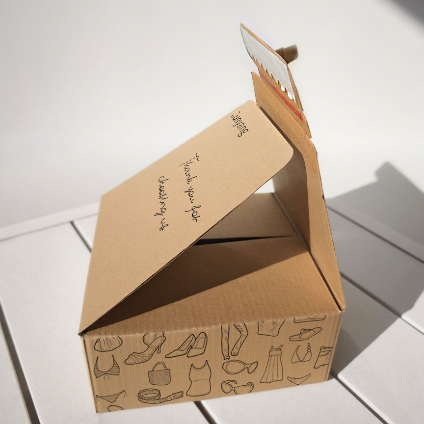 Customized Easy-foldable Cardboard Shipping Boxes, Zipper Corrugated ...