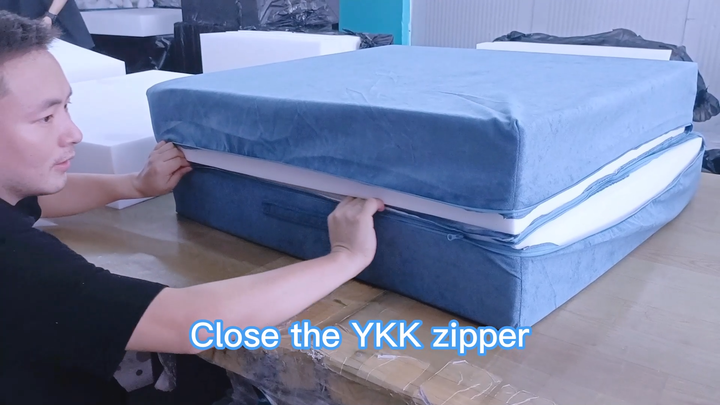 Saien modern design sectional Vacuum packed sleeping sofas bed foam ...