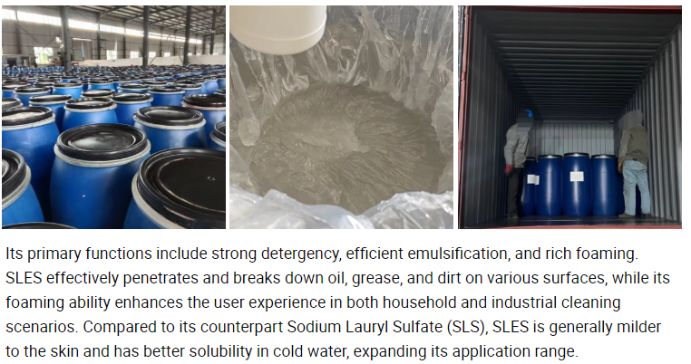 SLES 70% Sodium Lauryl Ether Sulphate Surfactant Detergent SLES ...