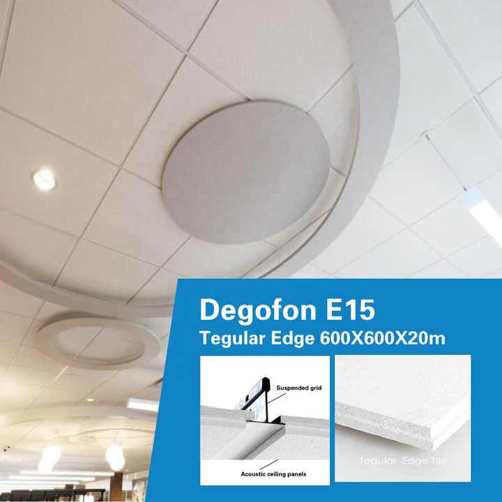 Fire-resistant Class A Ceilings Rock Wool Panel Acoustic Ceiling Tiles ...
