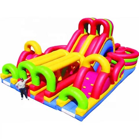 Custom Made 150M Long Inflatable Obstacles Course Adult Race Inflatable ...
