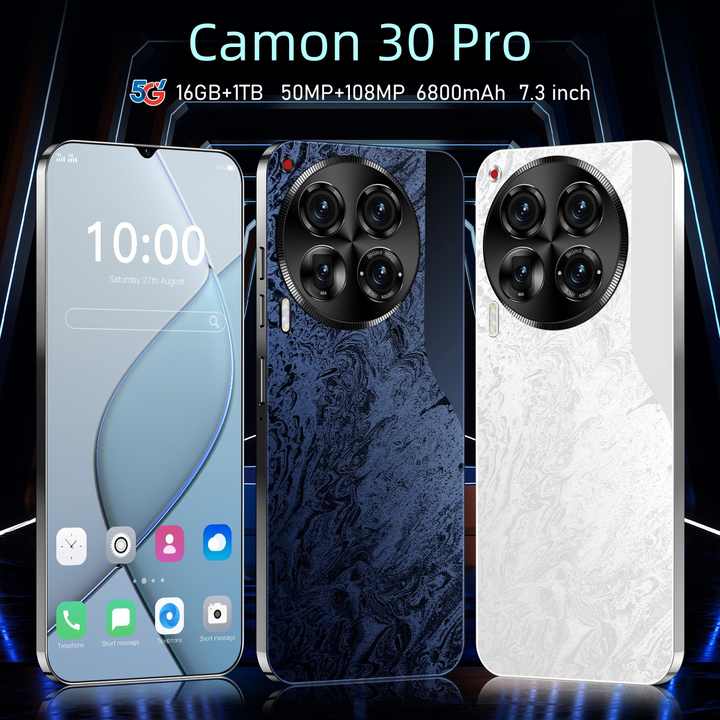 New Design C30 Pro 5G Smartphone 6.5 Inch Display Android 15 OS 16GB ...