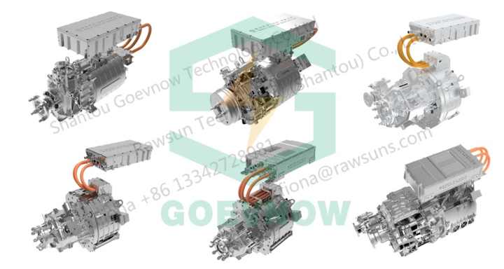 For SUV Rawsuns 60kW PMSM Motor with GearBox Controller AMT Electric Ev ...